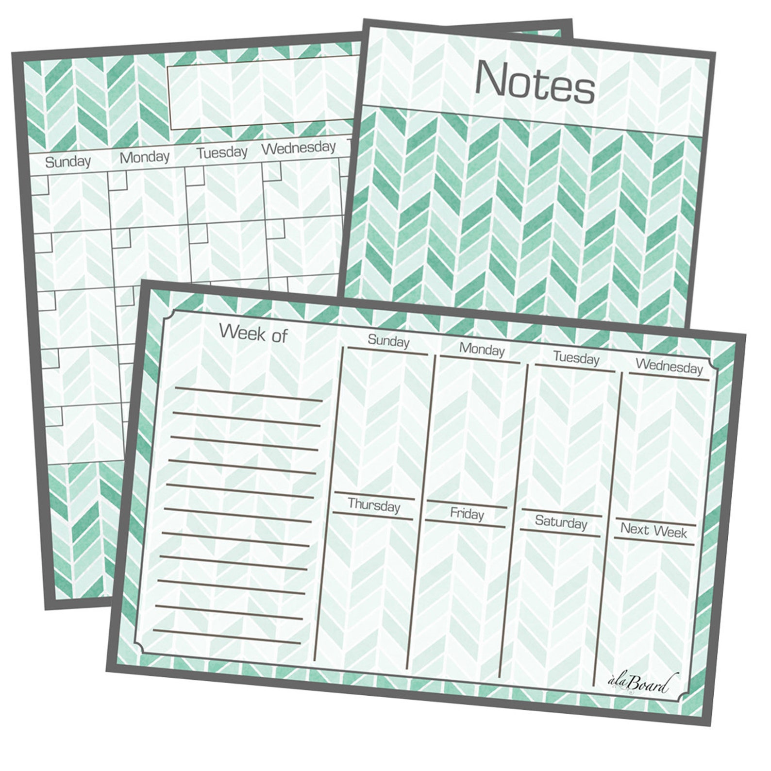 Calendar Combo Pack, Monthly Calendar, Weekly Planner, Daily Planner ...