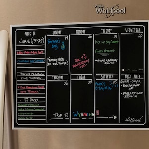 Weekly Planner, Fridge Magnet, Dry Erase Calendar - Etsy