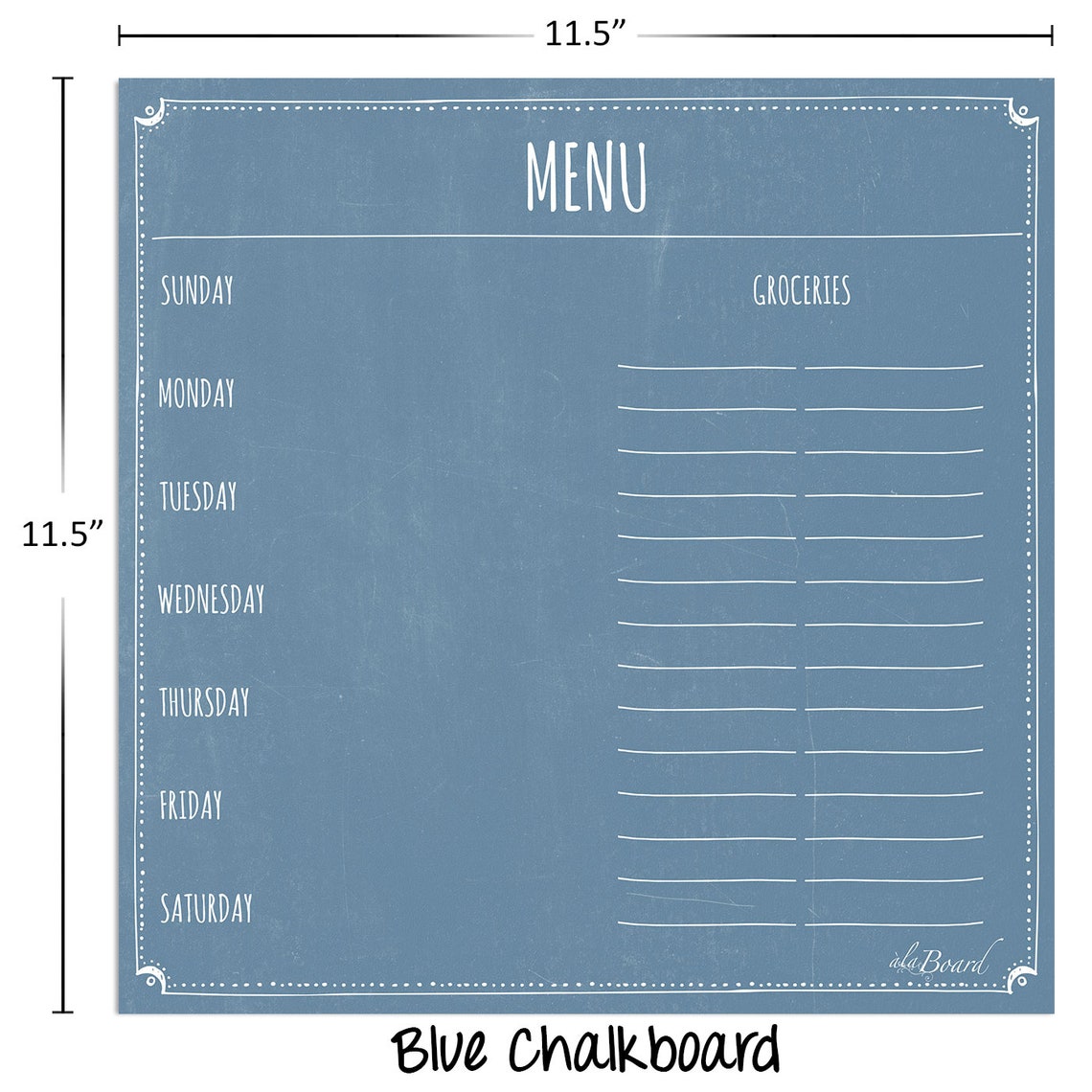 Menu Board Meal Planner Board | Etsy