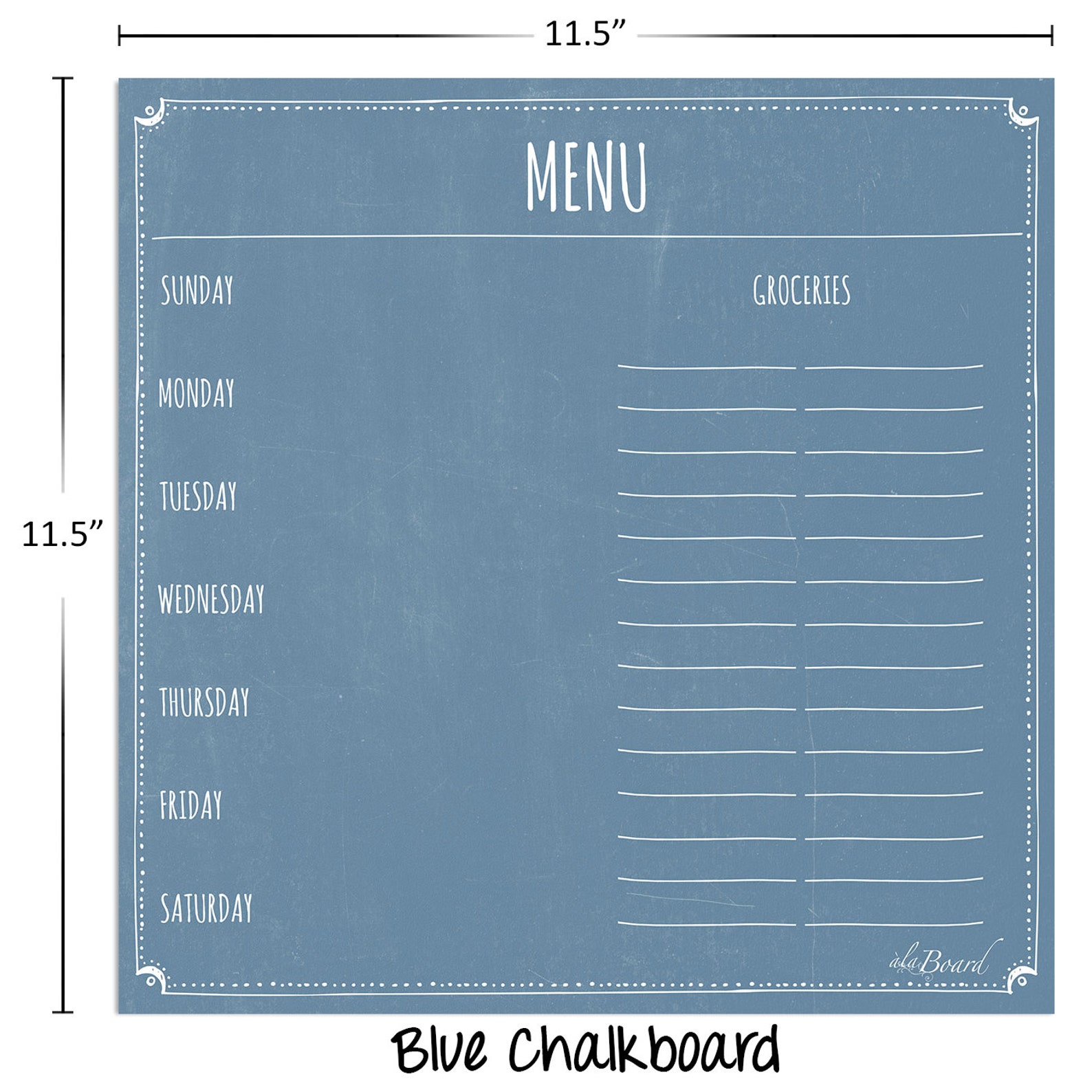 Menu Board Meal Planner Board | Etsy