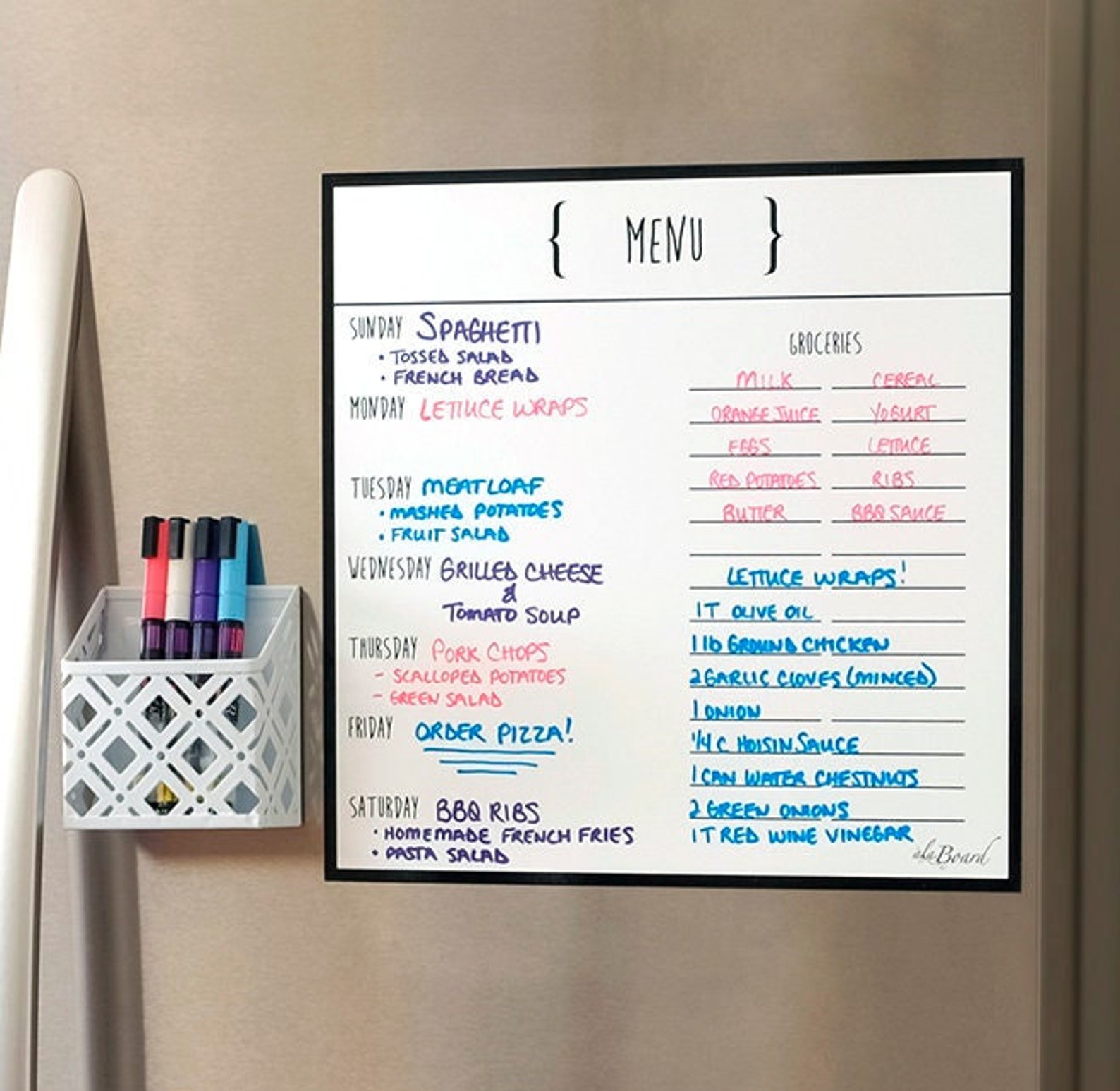 Meal Planner, Fridge Magnet Menu, Dinner Planner - Etsy