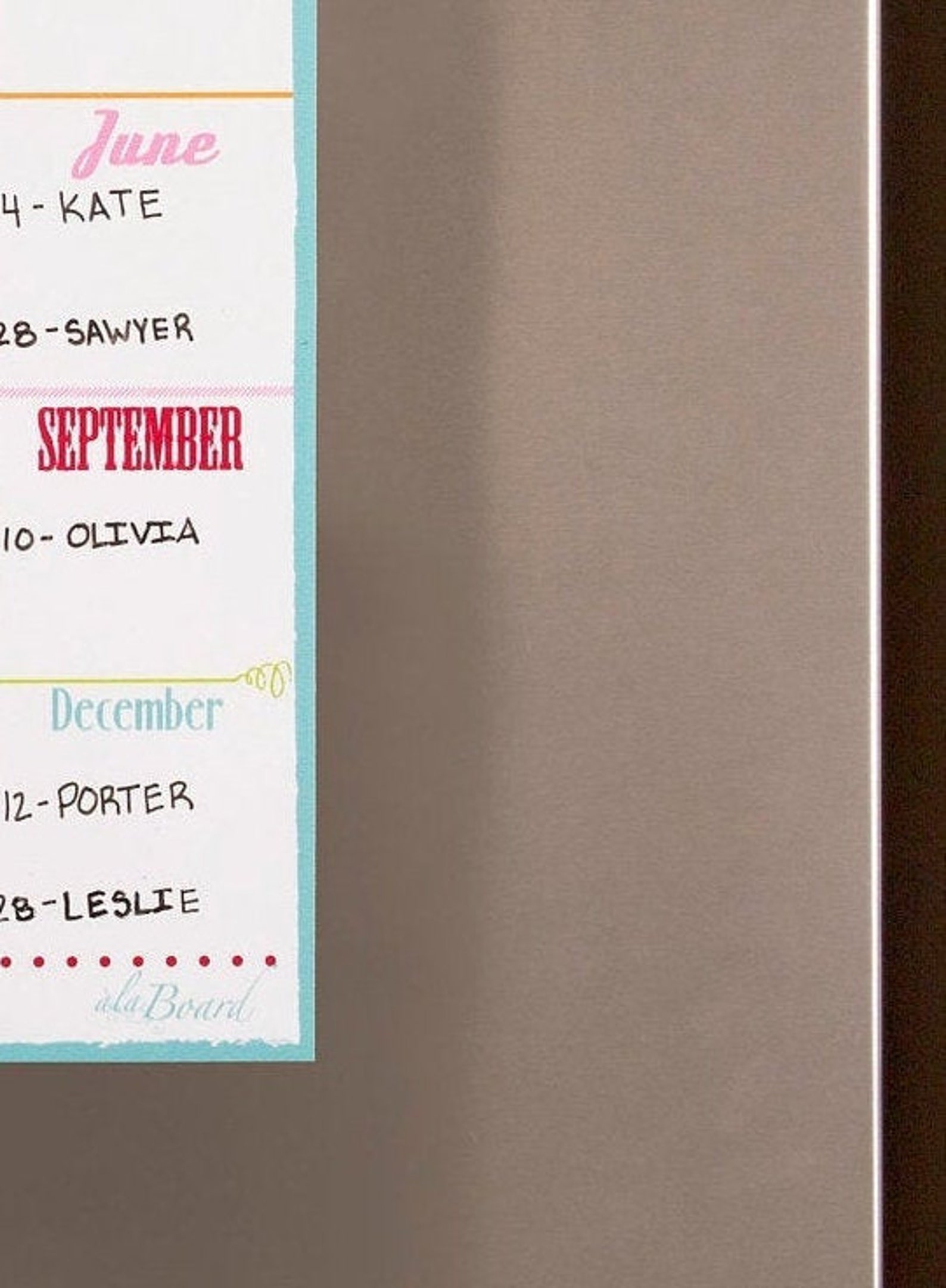 Dry Erase Magnet Magnet for Tracking Birthdays Dry Erase | Etsy