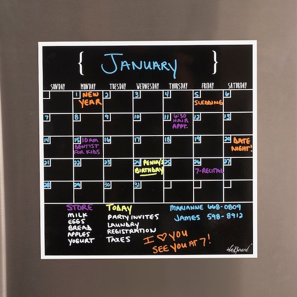 Vinyl Calendar - Etsy