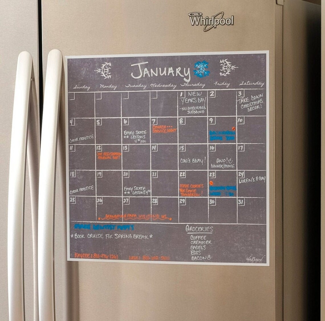 Calendar Combo Pack Monthly Calendar Weekly Planner Daily - Etsy