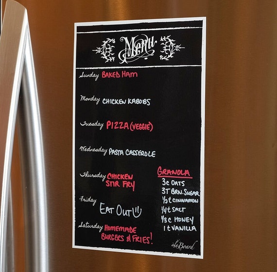 Menu Board Meal Planner Board | Etsy