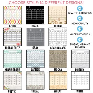 Calendar Combo 3 Pack + Markers | Monthly, Weekly, Note Board - Etsy