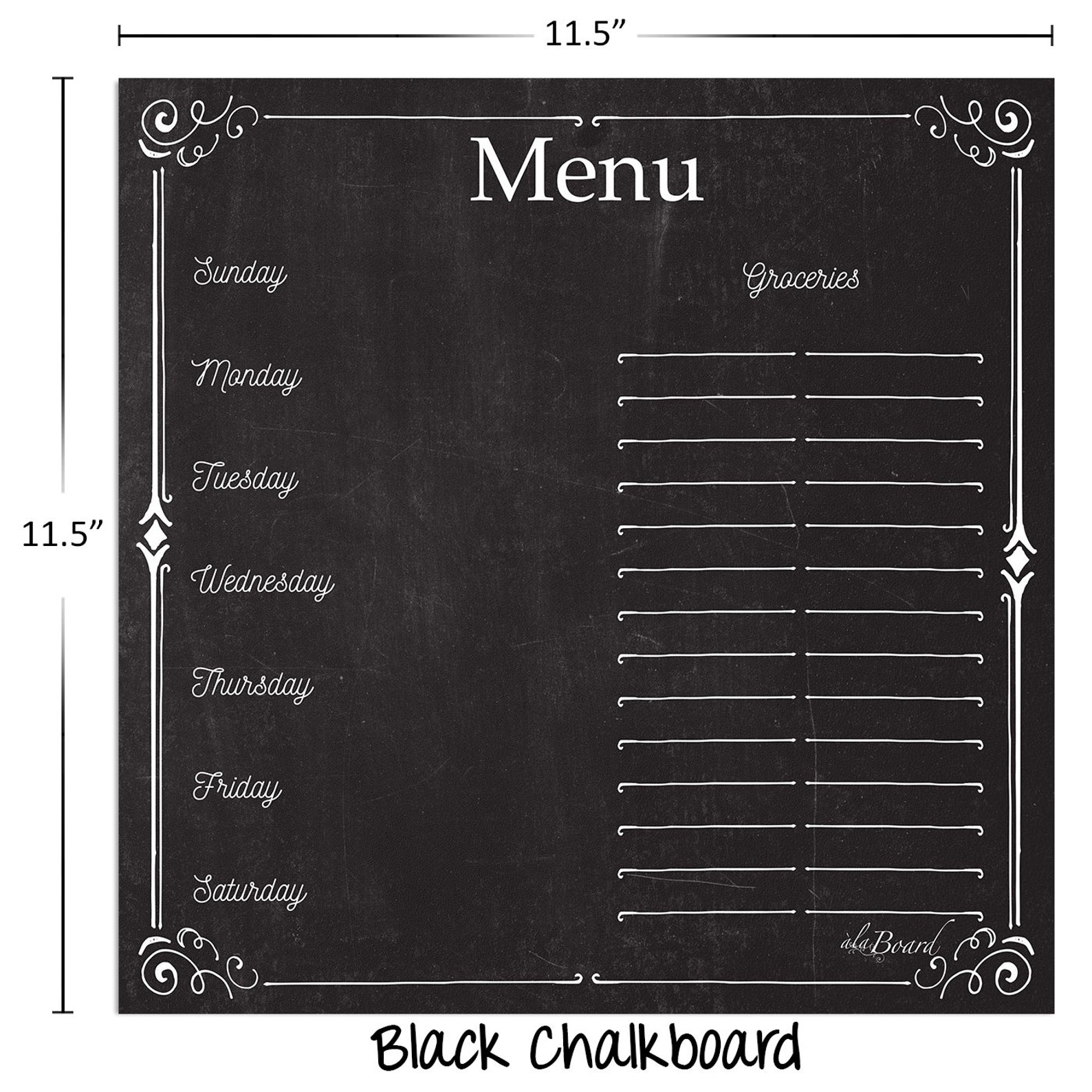 Menu Board Meal Planner Board | Etsy