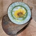 Glass Plate, Decoupaged Sunflower Plate, Farmhouse Decor, Dessert Plate ...