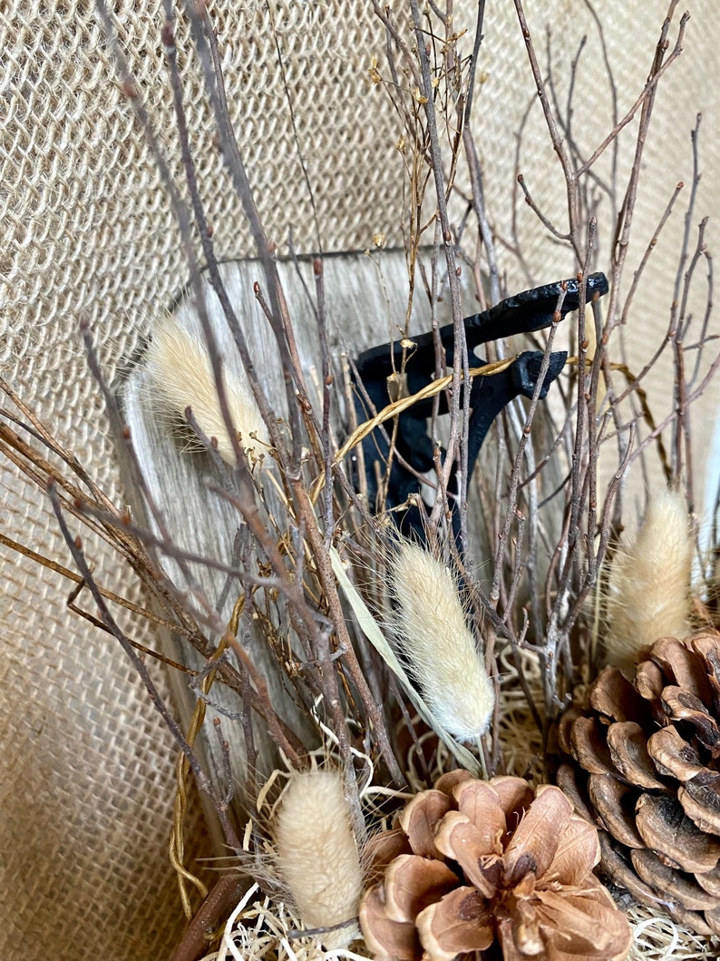 Tin Can Pocket Posey Crushed Tin Can Decor Primitive Tin - Etsy