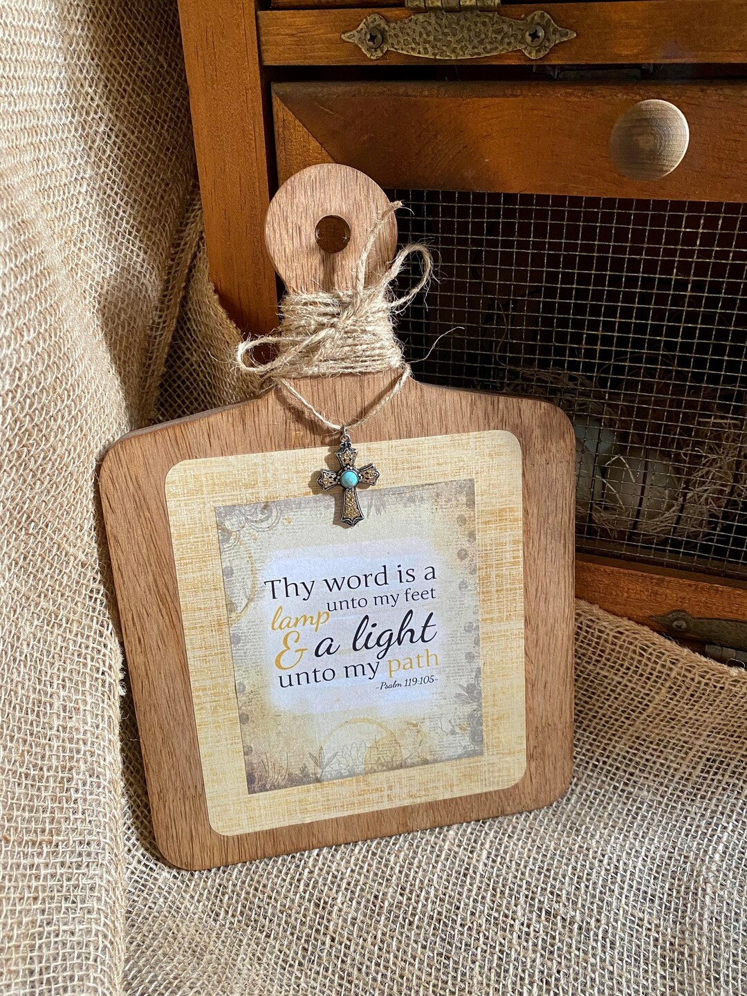 Cutting Board Decor, Decoupaged Bible Verse, Charcuterie Board, Kitchen ...