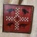 Primitive Game Board Americana Checkers Crow Game Board - Etsy