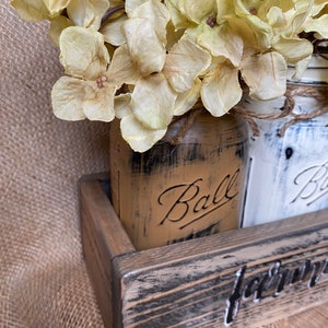 Farmhouse Mason Jar Set, Wedding Reception Accent, Farmhouse Design ...