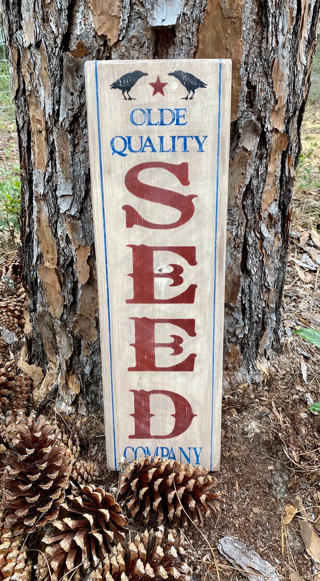 Primitive Sign, Garden Sign, Garden Shed Decor, Primitive Wall Hanging ...