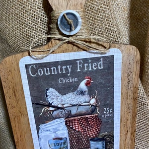 Cutting Board Decor, Decoupaged Chicken, Charcuterie Board, Chicken ...
