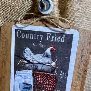 Cutting Board Decor, Decoupaged Chicken, Charcuterie Board, Chicken ...