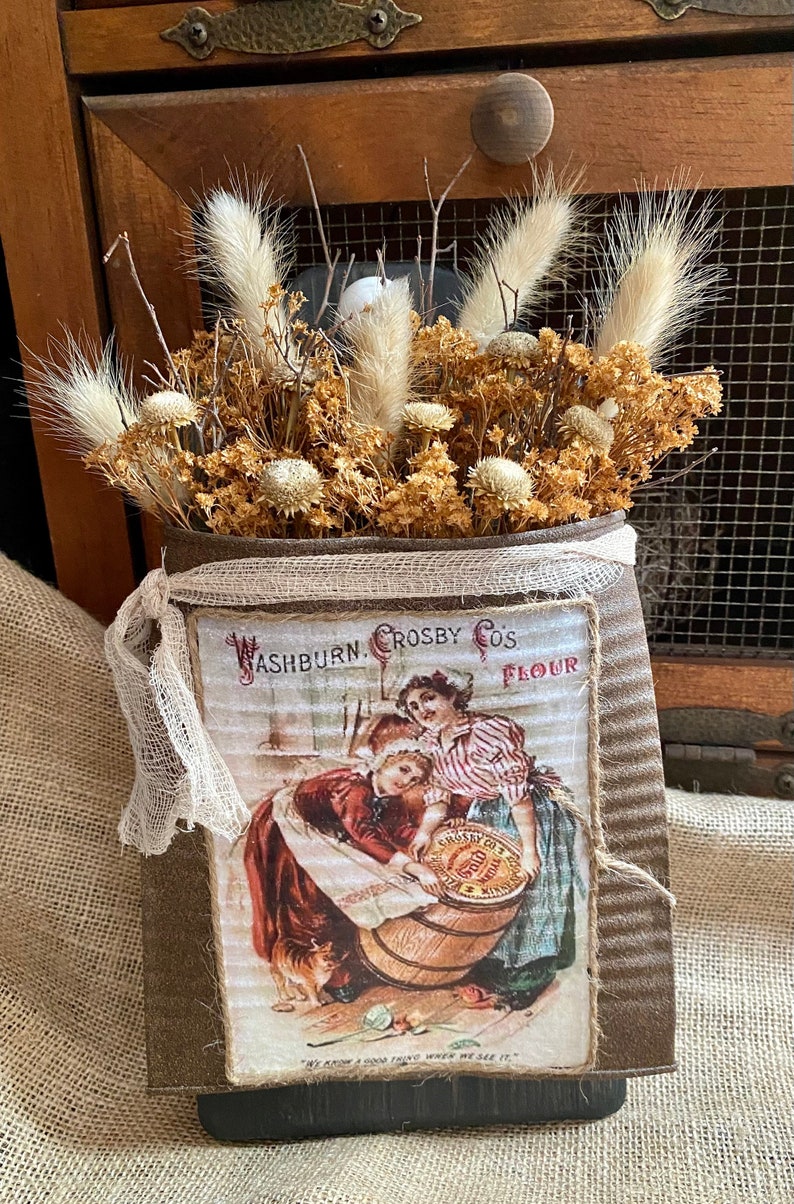 Primitive Wall Pocket Pocket Posey Primitive Kitchen - Etsy