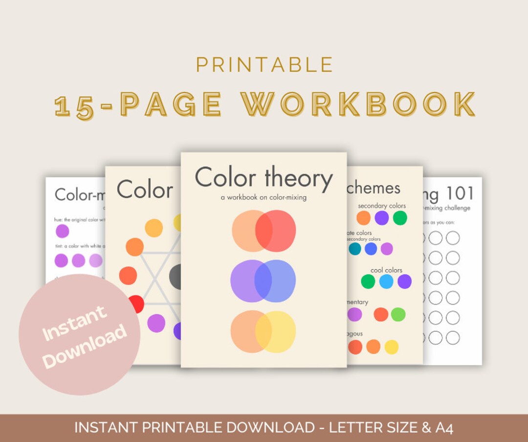 Color Theory Workbook - Etsy