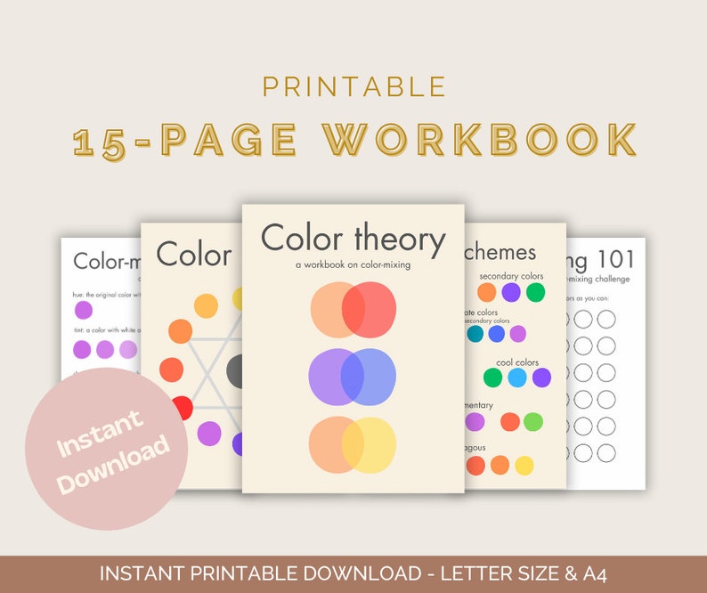 Color Theory Workbook - Etsy