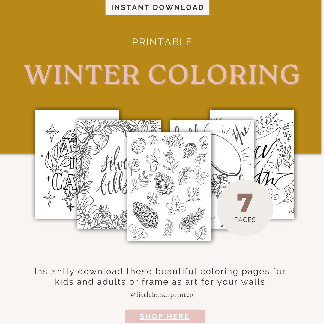 Christmas Coloring Bundle - Etsy UK