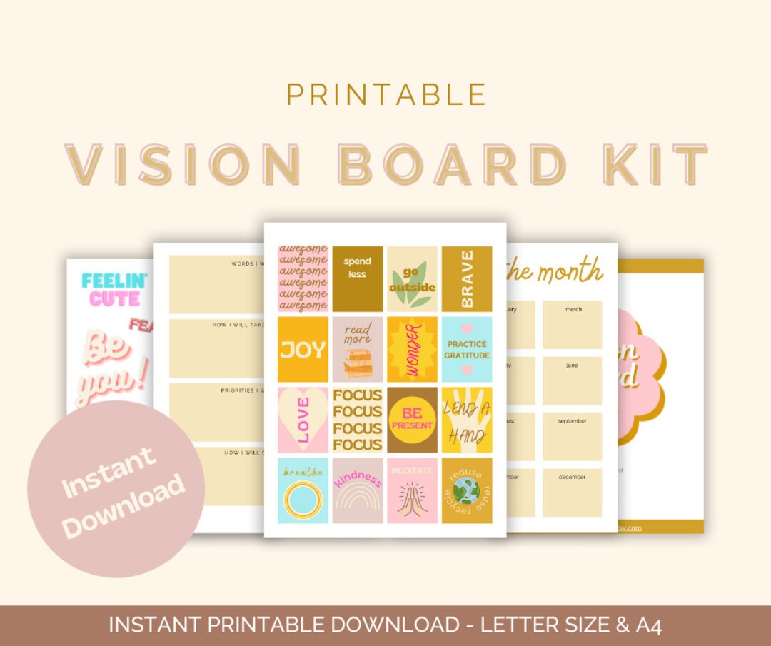 Vision Board Kit - Etsy