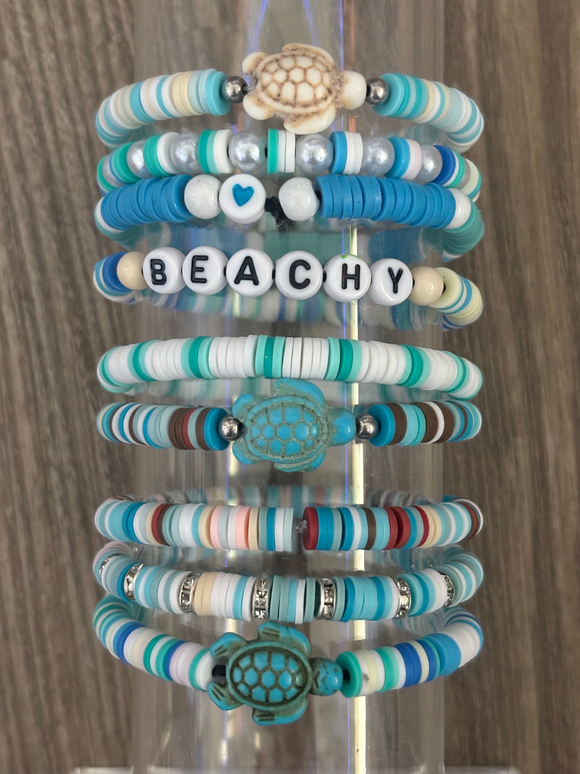Handmade Beachy Summer Beaded Bracelets - Etsy