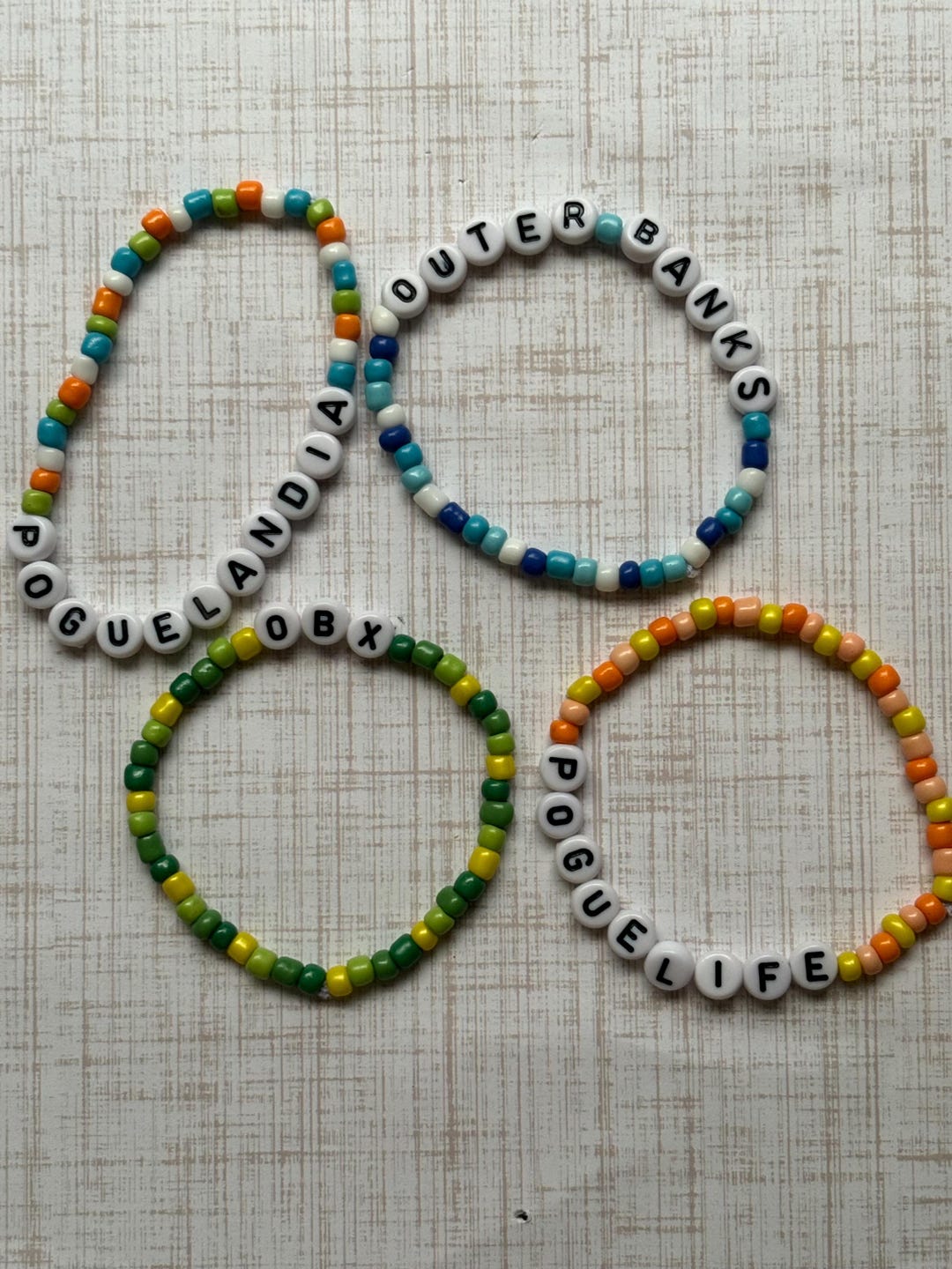 Outer Banks Themed Seed Bead Bracelet Stack - Etsy