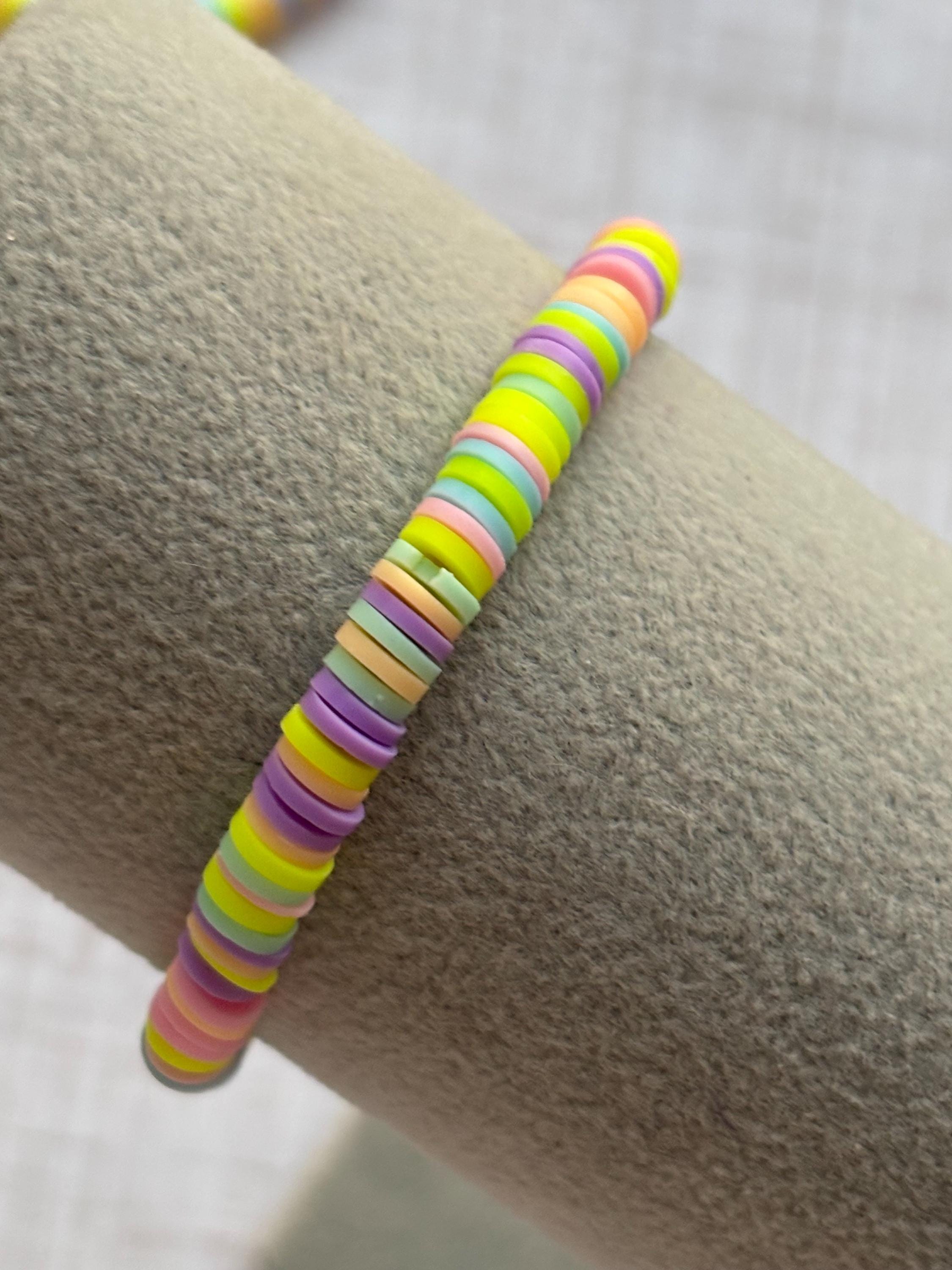 Vibrant Colored Summer Beaded Bracelets - Etsy