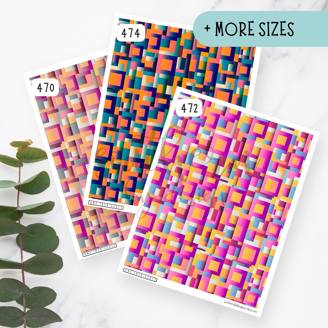 Polymer Clay Transfer Paper, Geometric Image Transfer Sheet, Water ...