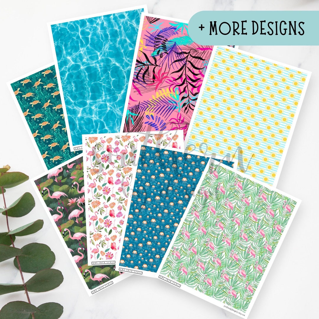 Polymer Clay Transfer Paper, Summer Beach Image Transfer Sheet, Water ...