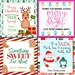 Printable Christmas Gift Tags, Digital File, Print at Home, Kid's Class ...