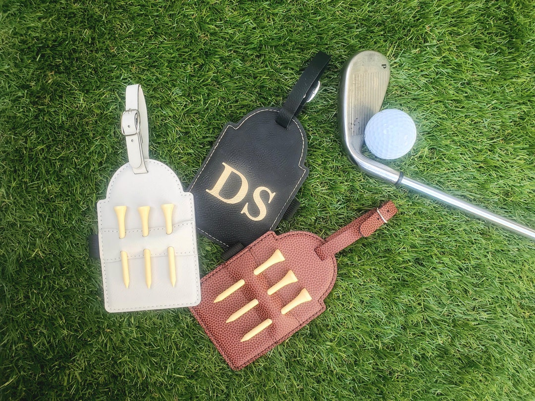 Custom Golf Bag Tag With Tees, Personalized Golf Accessories, Groomsmen ...