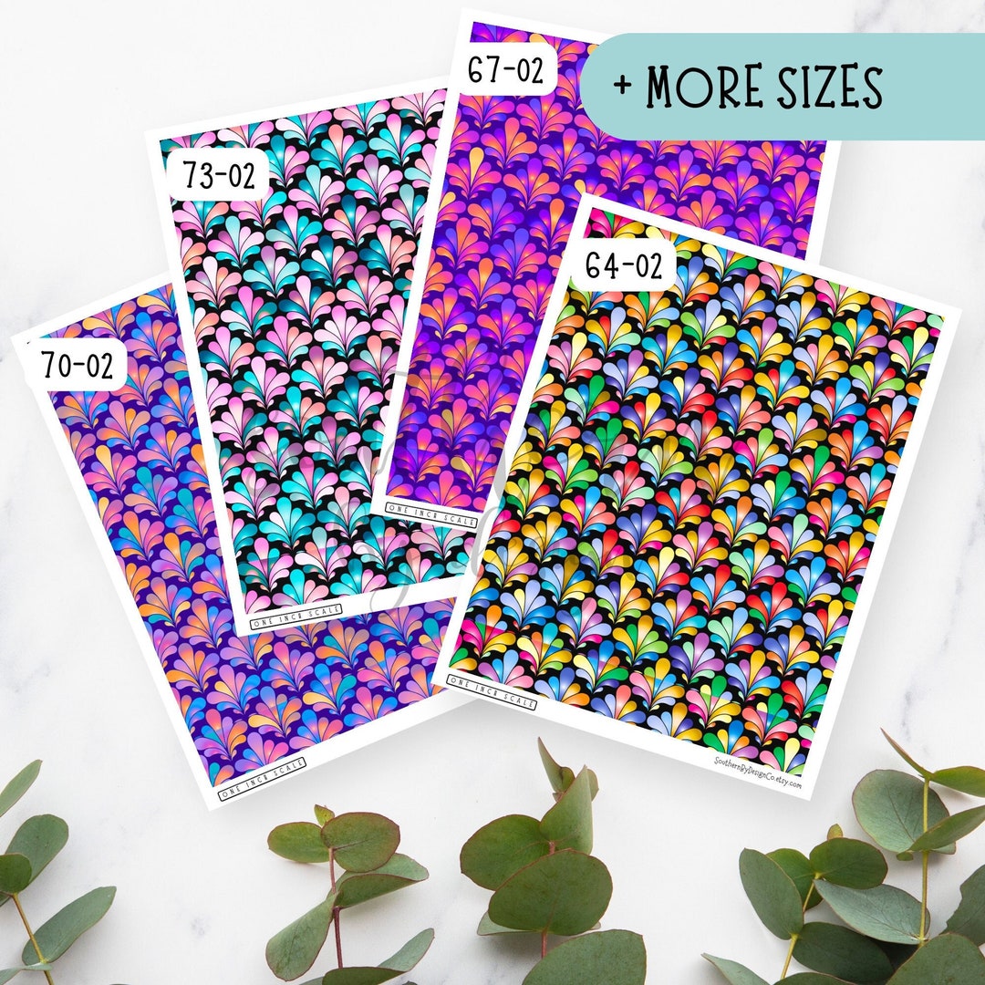 Polymer Clay Transfer Paper, Abstract Filigree Watercolor Image ...