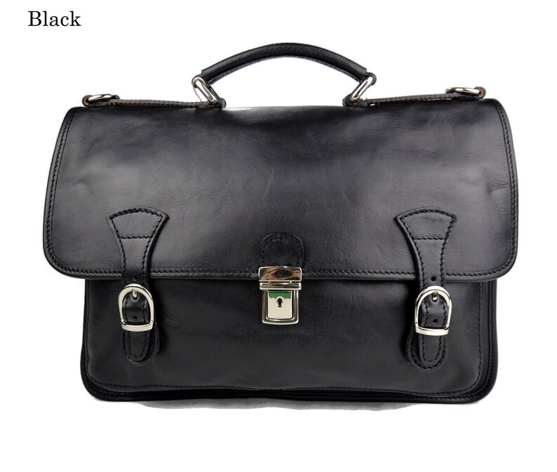 Briefcase Leather Office Bag Backpack Shoulder Bag Conference - Etsy