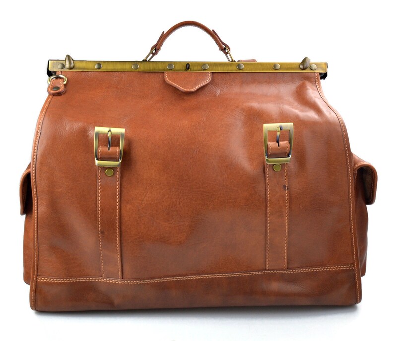 Leather Doctor Bag Men Travel Doctor Bag Women Duffle Bag Leather ...
