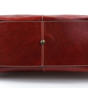 Doctor Bag Men Leather Travel Bag Women Doctor Duffel Bag Red Duffel ...