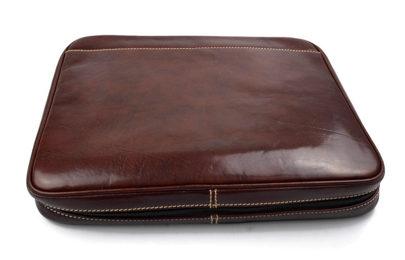 Leather Folder Document File Folder A4 Leather Zipped Folder - Etsy