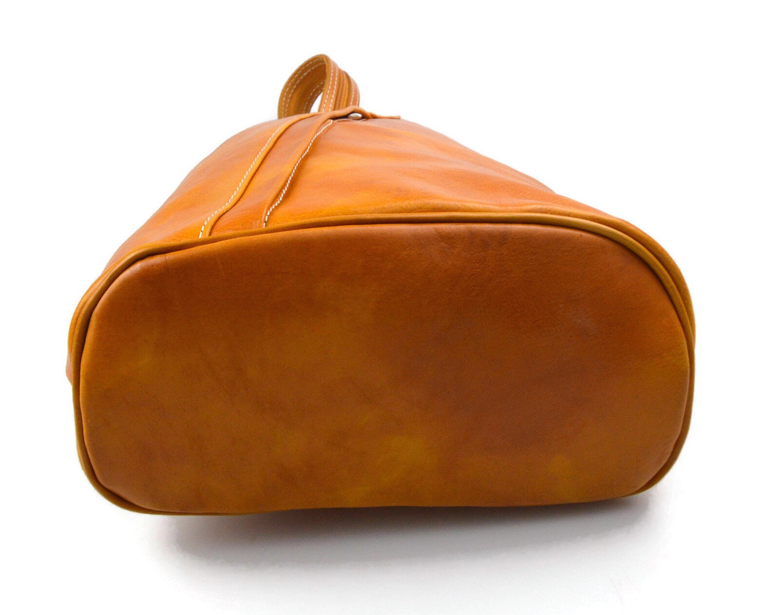 Leather Backpack Women Men Yellow Travel Bag Weekender Sports Bag Gym ...