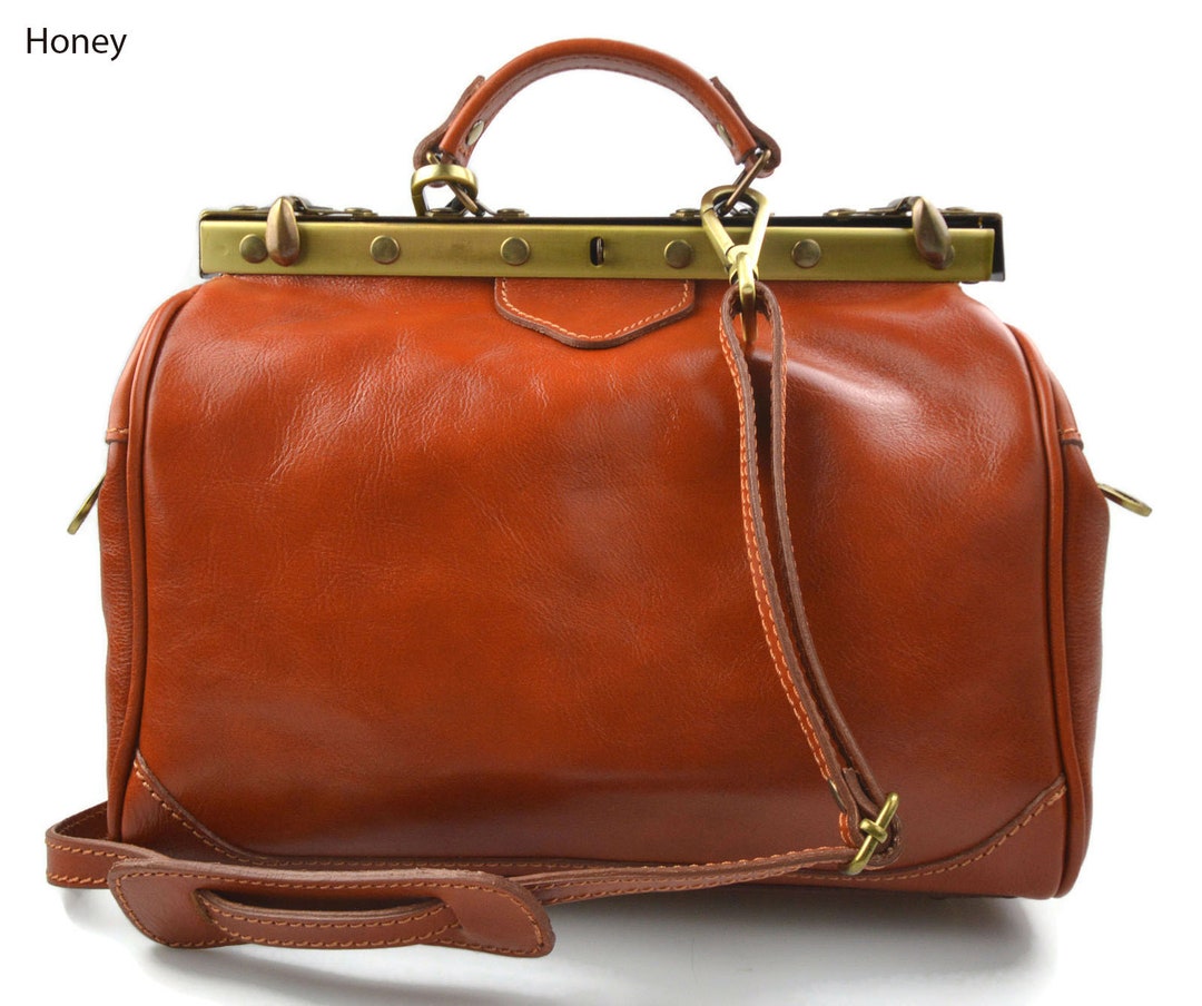 Doctor Bag for Women Leather Doctor Bag Purse Leather Handbag Doctor ...