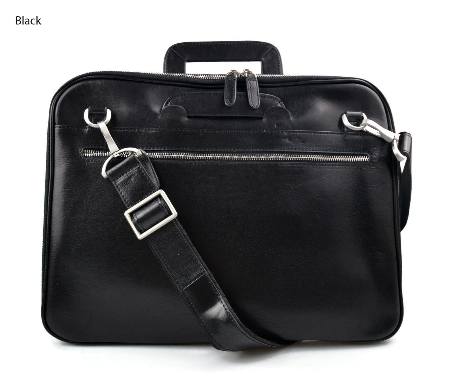 Leather Folder A4 Document File Folder A4 Black Leather Zipped | Etsy