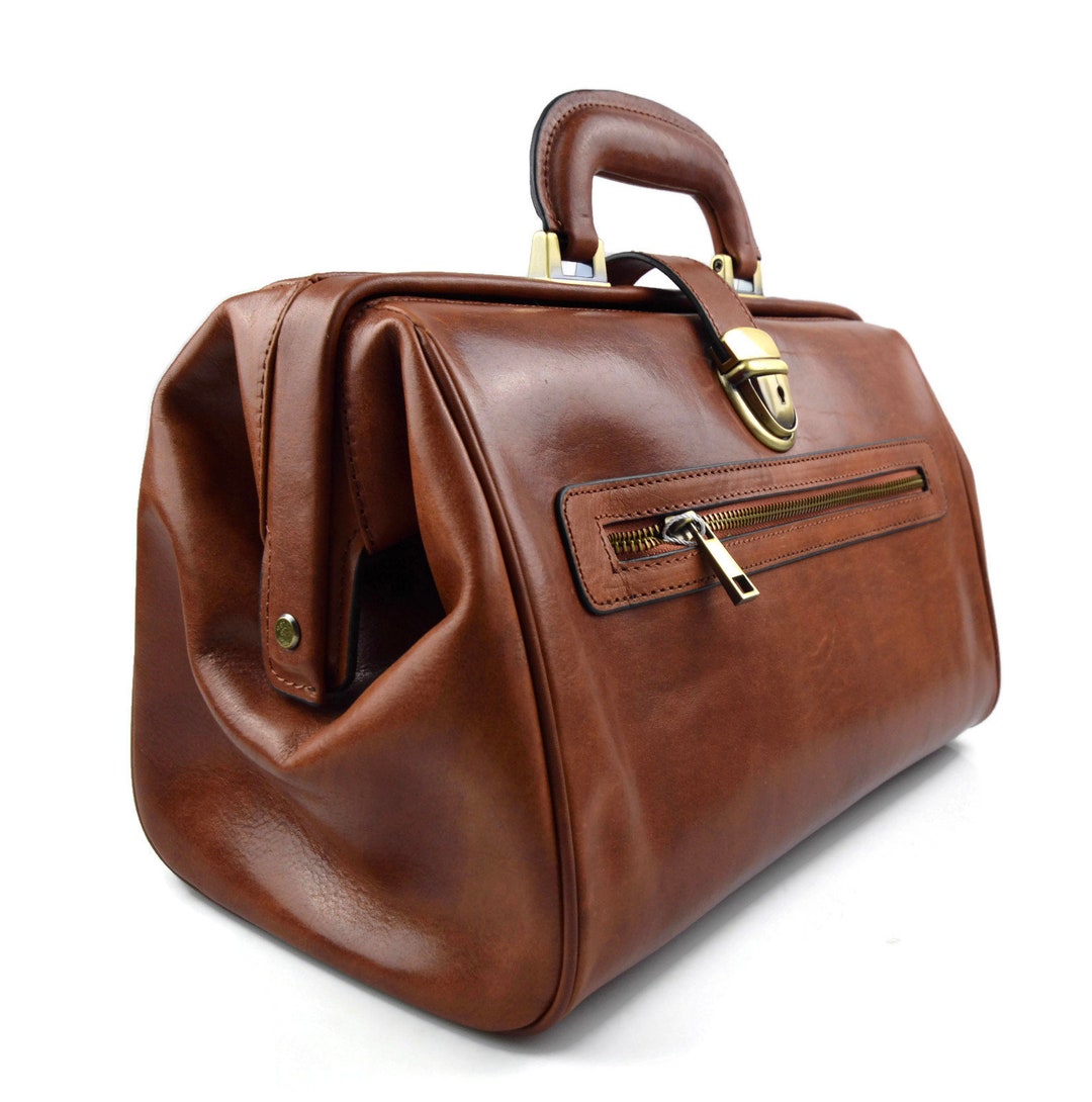 Doctor Bag Leather Briefcase Bag Doctor Handbag Women Leather Doctor ...