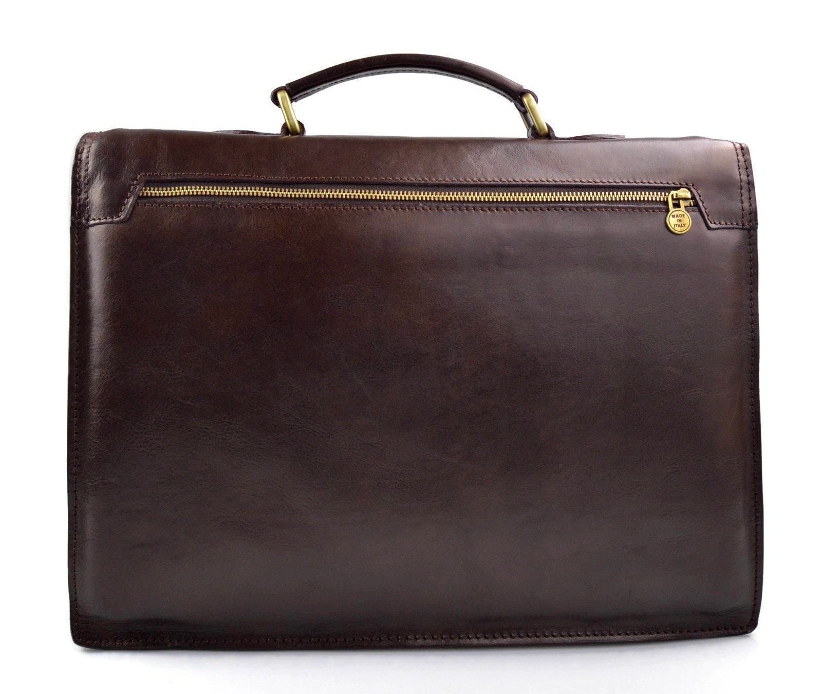 Leather briefcase business bag conference bag satchel office | Etsy