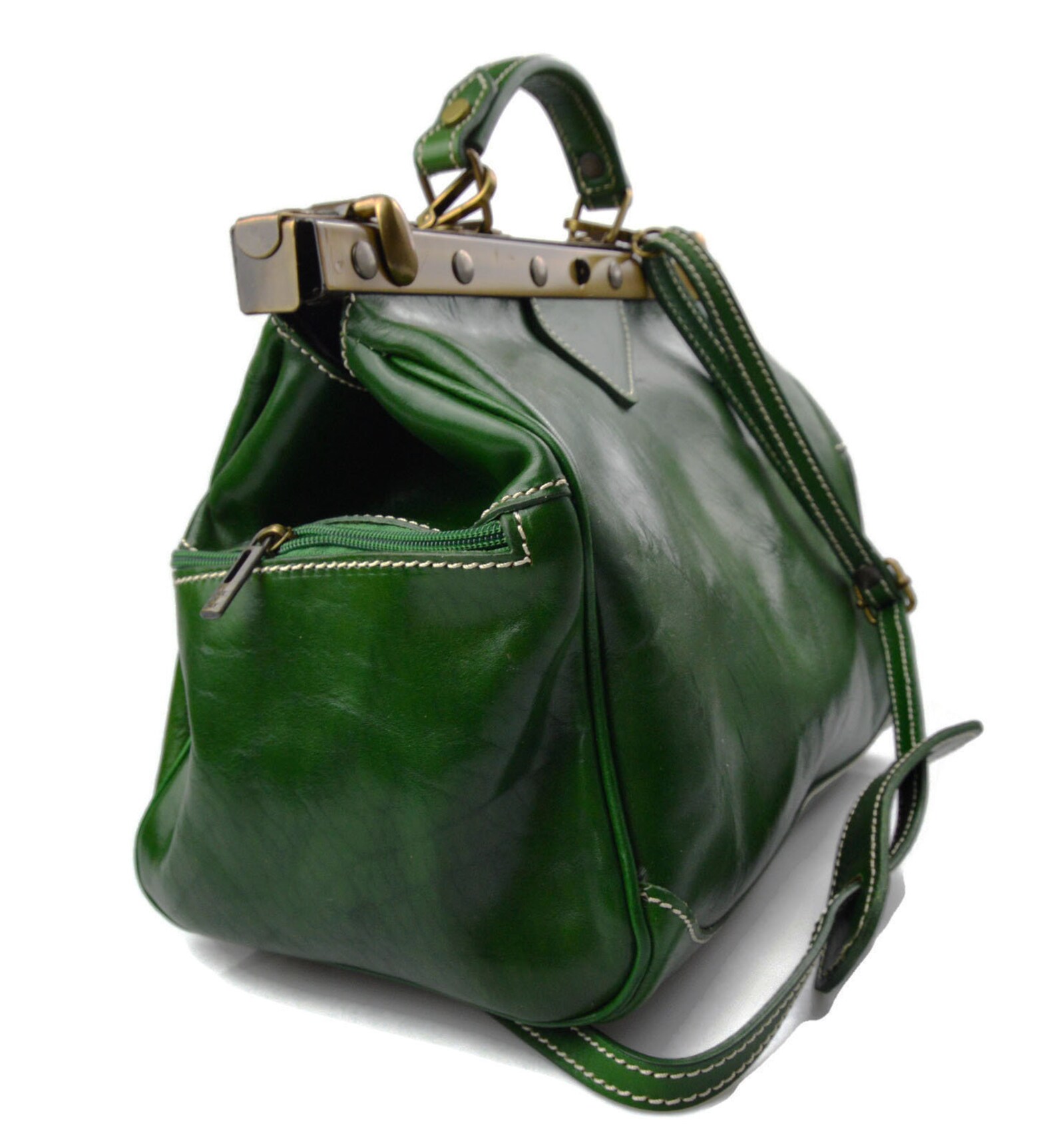 Doctor Bag Women Leather Handbag Doctor Bag Handheld Shoulder - Etsy