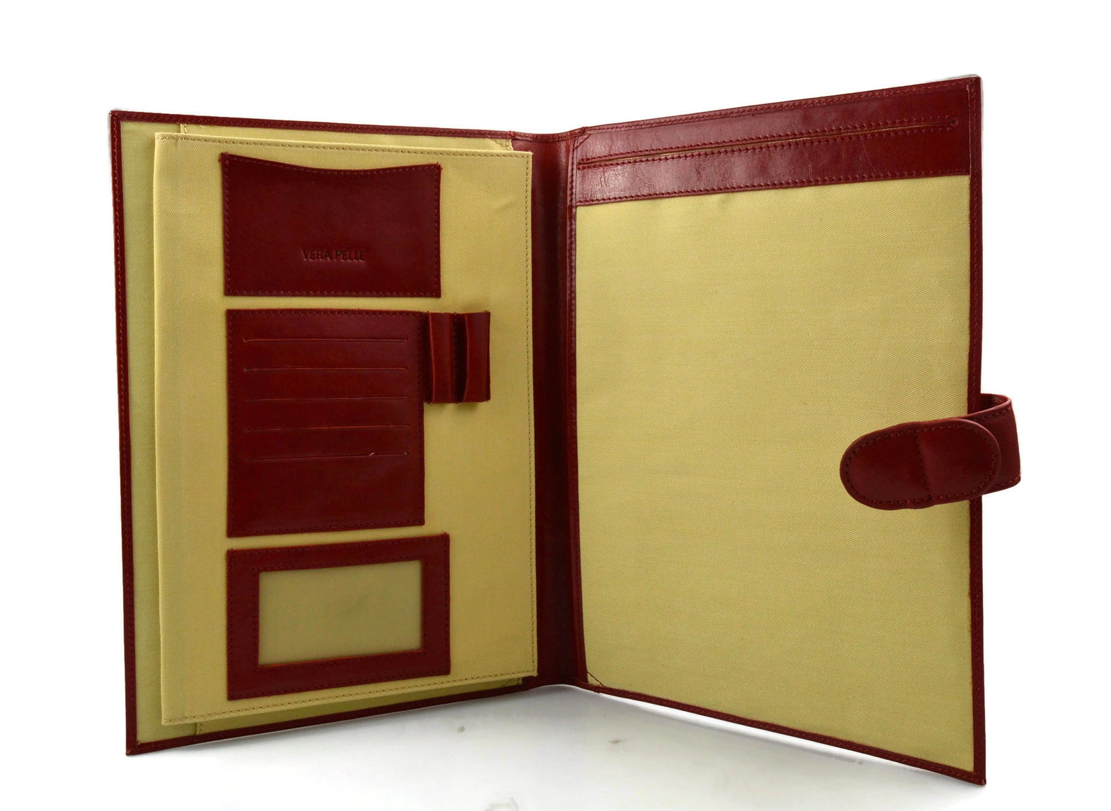 Leather folder A4 document file folder A4 leather document | Etsy