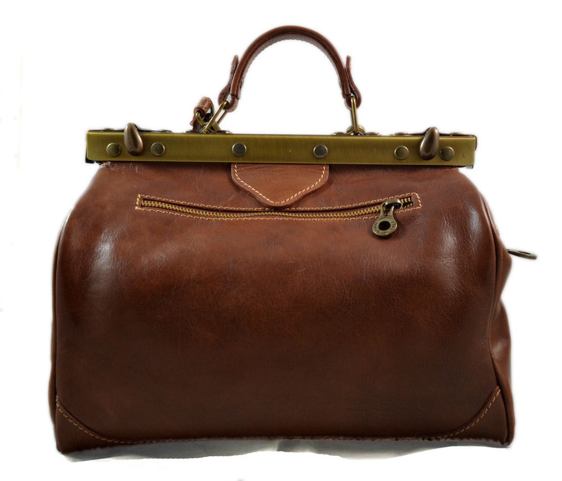 Doctor Bag for Women Leather Doctor Bag Purse Leather Handbag Doctor ...