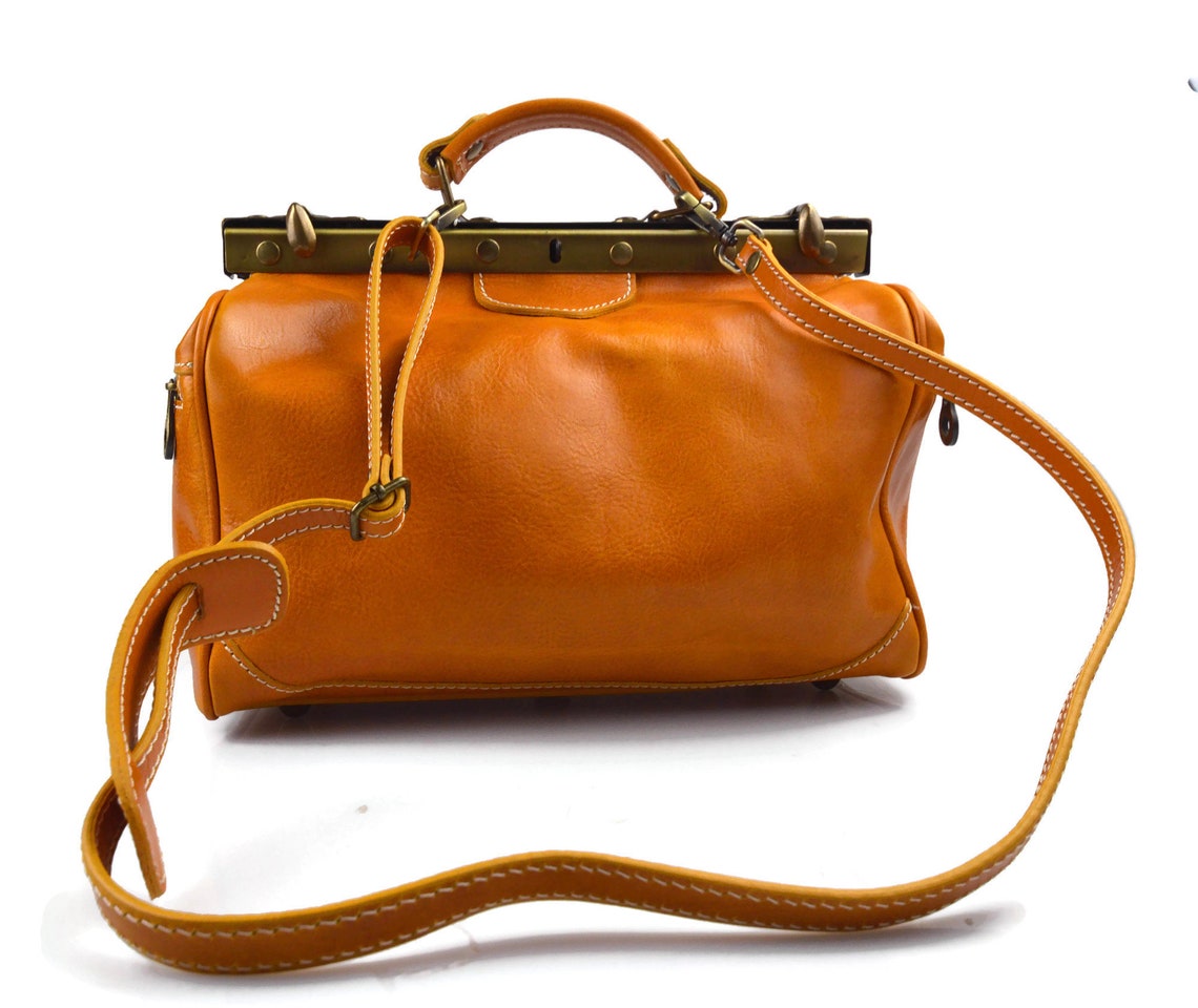 Doctor Bag for Women Leather Doctor Bag Purse Leather Handbag | Etsy