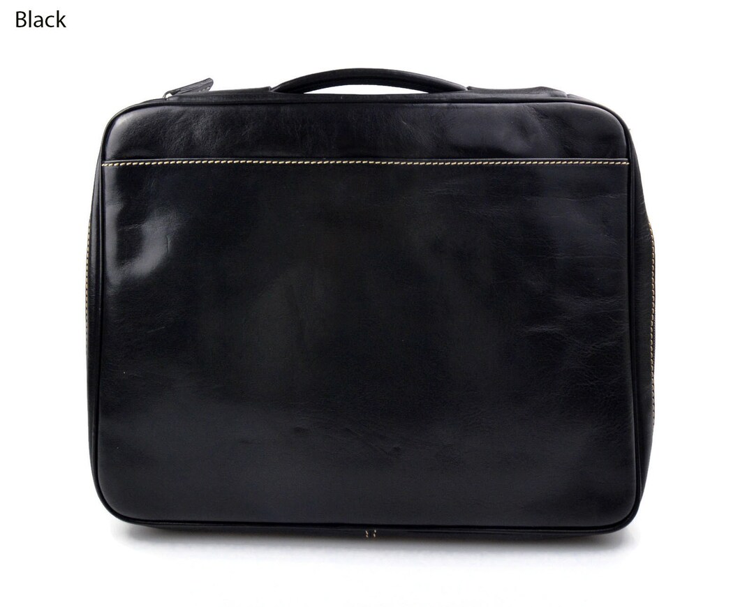 Leather Folder Document File Folder A4 Leather Zipped Folder Bag Red ...