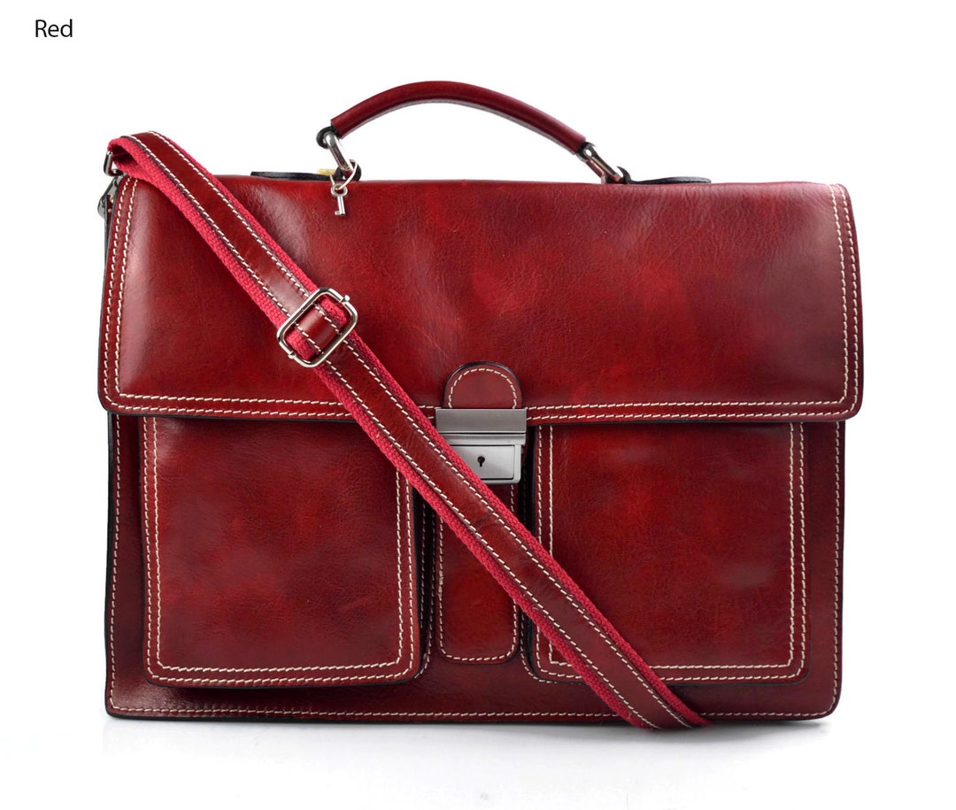 Leather Briefcase Business Bag Conference Bag Satchel Office Bag ...