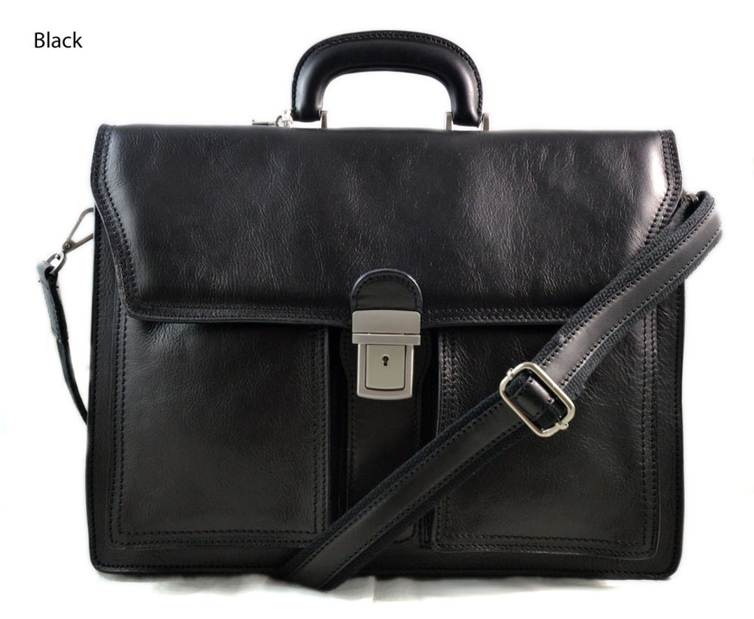Leather Briefcase Business Bag Conference Bag Satchel Office Bag ...