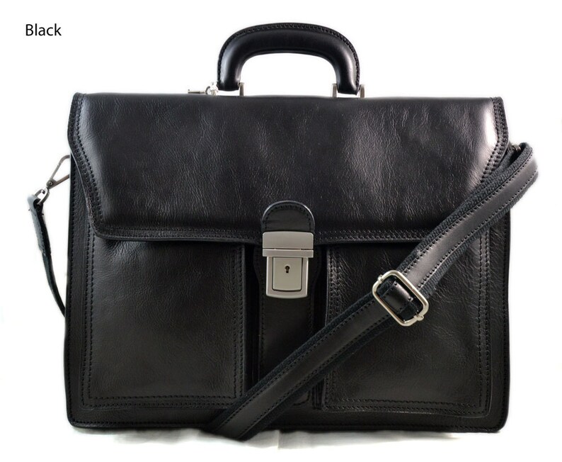 Leather Briefcase Business Bag Conference Bag Satchel Office - Etsy