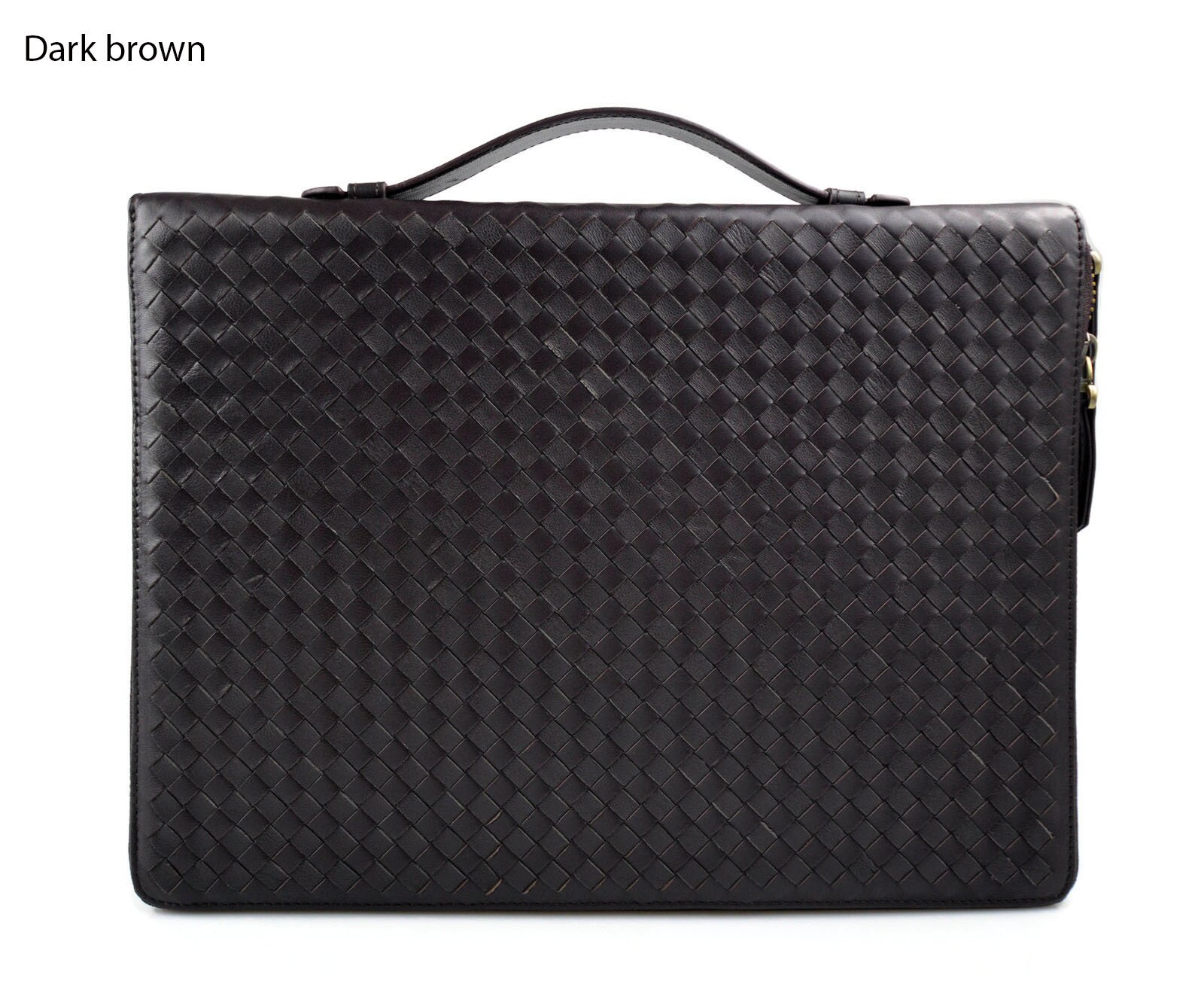 Brown Leather Folder A4 Document File Folder A4 Braided Weaved - Etsy UK